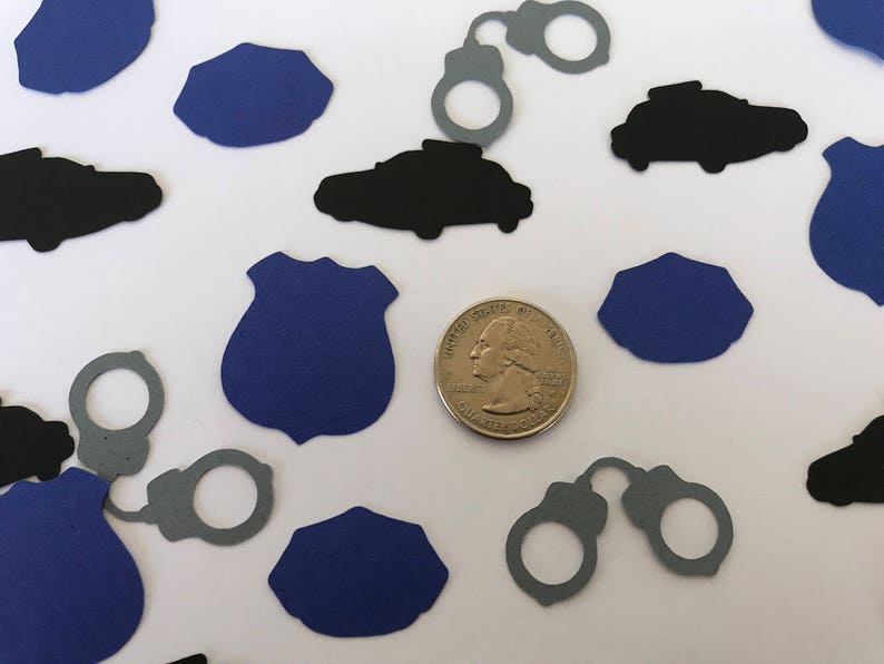 Police Confetti Police Birthday Party Decorations Boy | Etsy