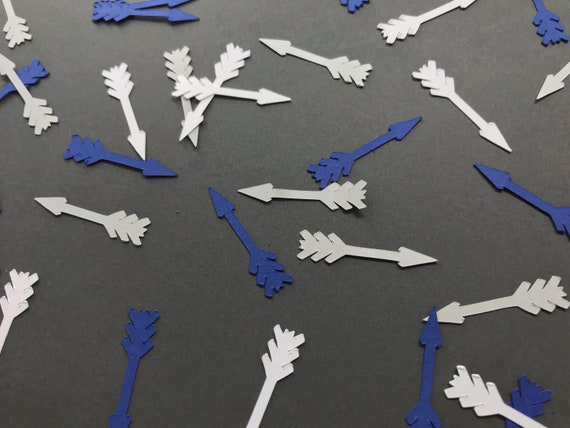 Navy White and Grey Arrow Confetti Tribal Party | Etsy
