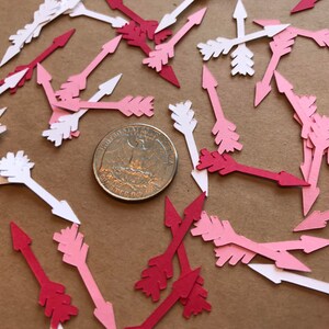 Pink, Red, and White Arrow Confetti - Cupid Decorations - Valentine's ...