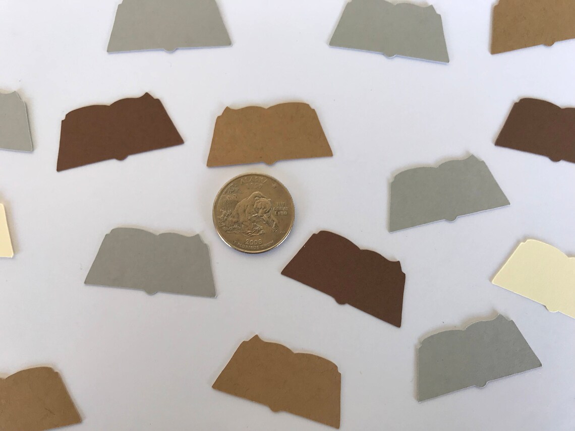Book Confetti Open Book Confetti Reading Confetti Book - Etsy