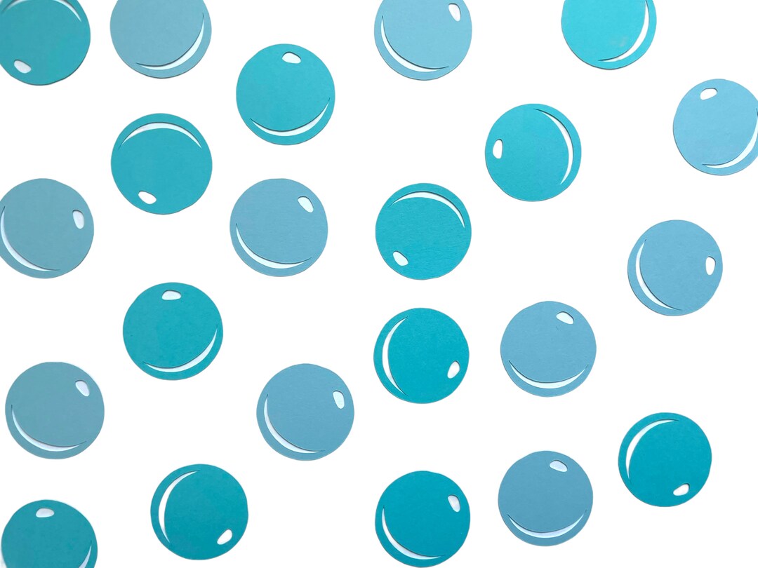 Bubble Confetti Bubble Birthday Decor Bubbles Blue Bubble Party ...