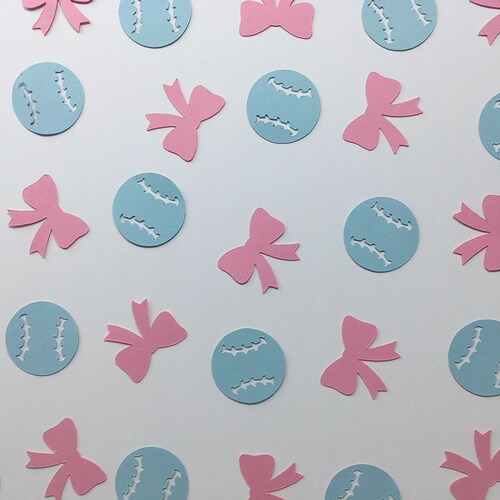 Baseball or Bows Banner Gender Reveal Banner Baby Shower - Etsy