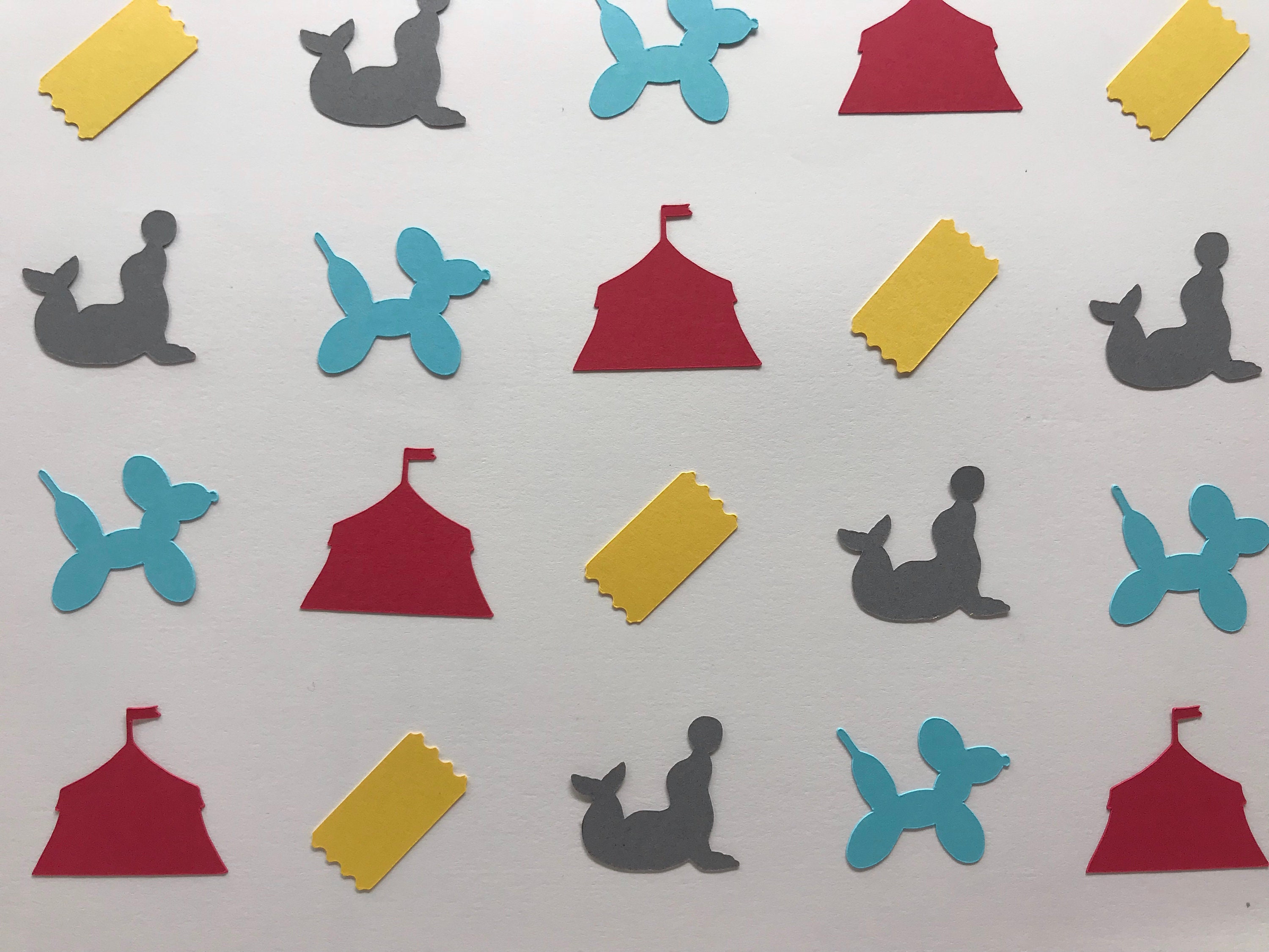 Circus Confetti Carnival Confetti Circus Birthday Party | Etsy