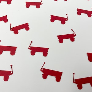Red Wagon Confetti - Little Red Wagon Party - Little Red Wagon ...