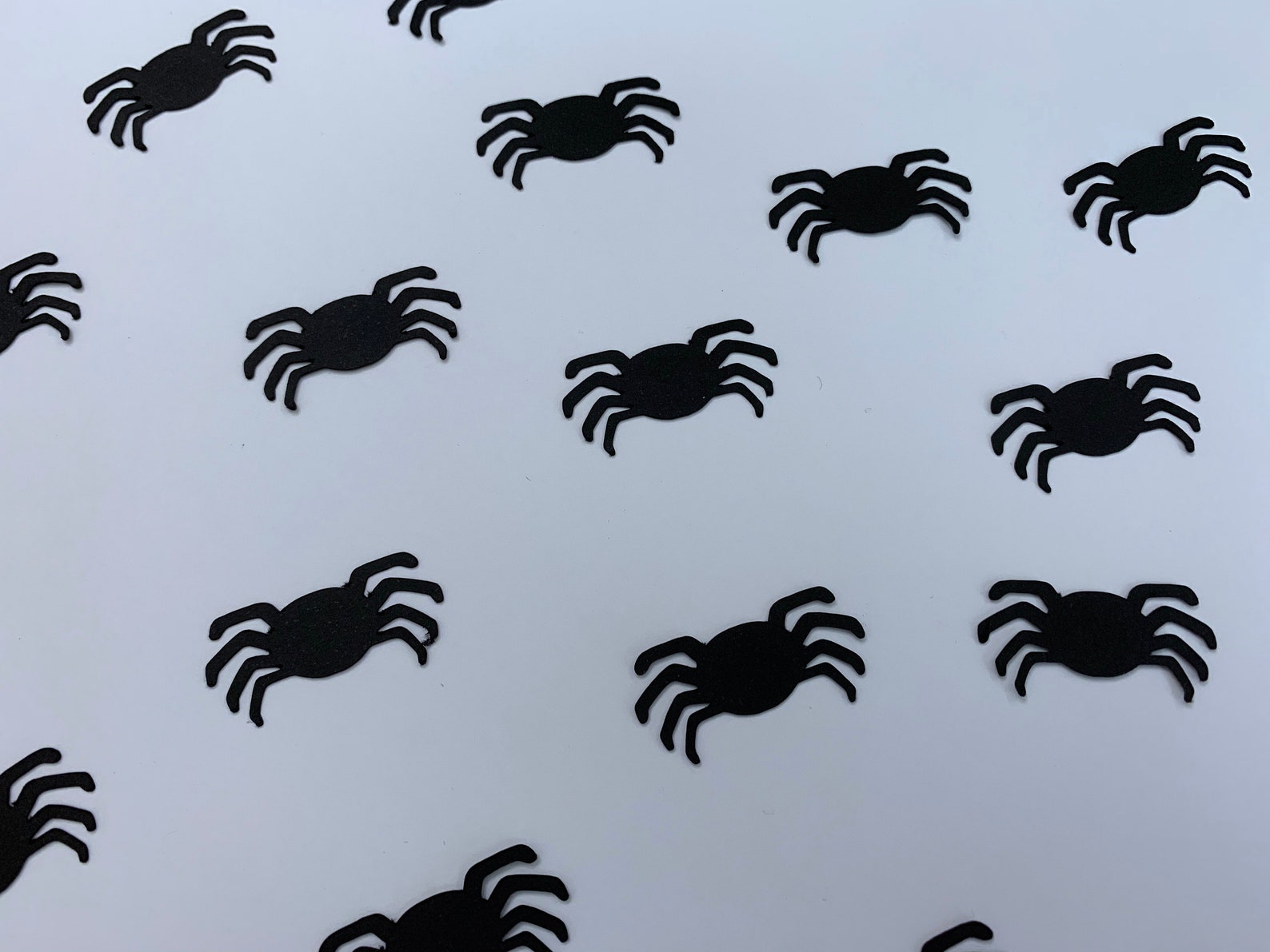 Black Spider Confetti Spider Confetti Halloween Decor | Etsy