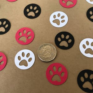 Paw Print Confetti - Paw Print Decorations - Puppy Party Decor - Puppy ...