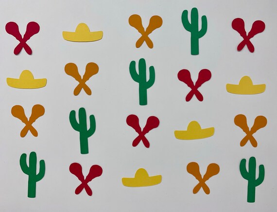 Fiesta Confetti Taco Party Decorations Fiesta Party | Etsy