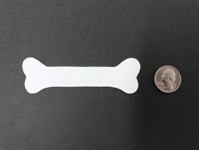 White Bone Diecuts Bone Die Cuts Puppy Party Decor Dog | Etsy