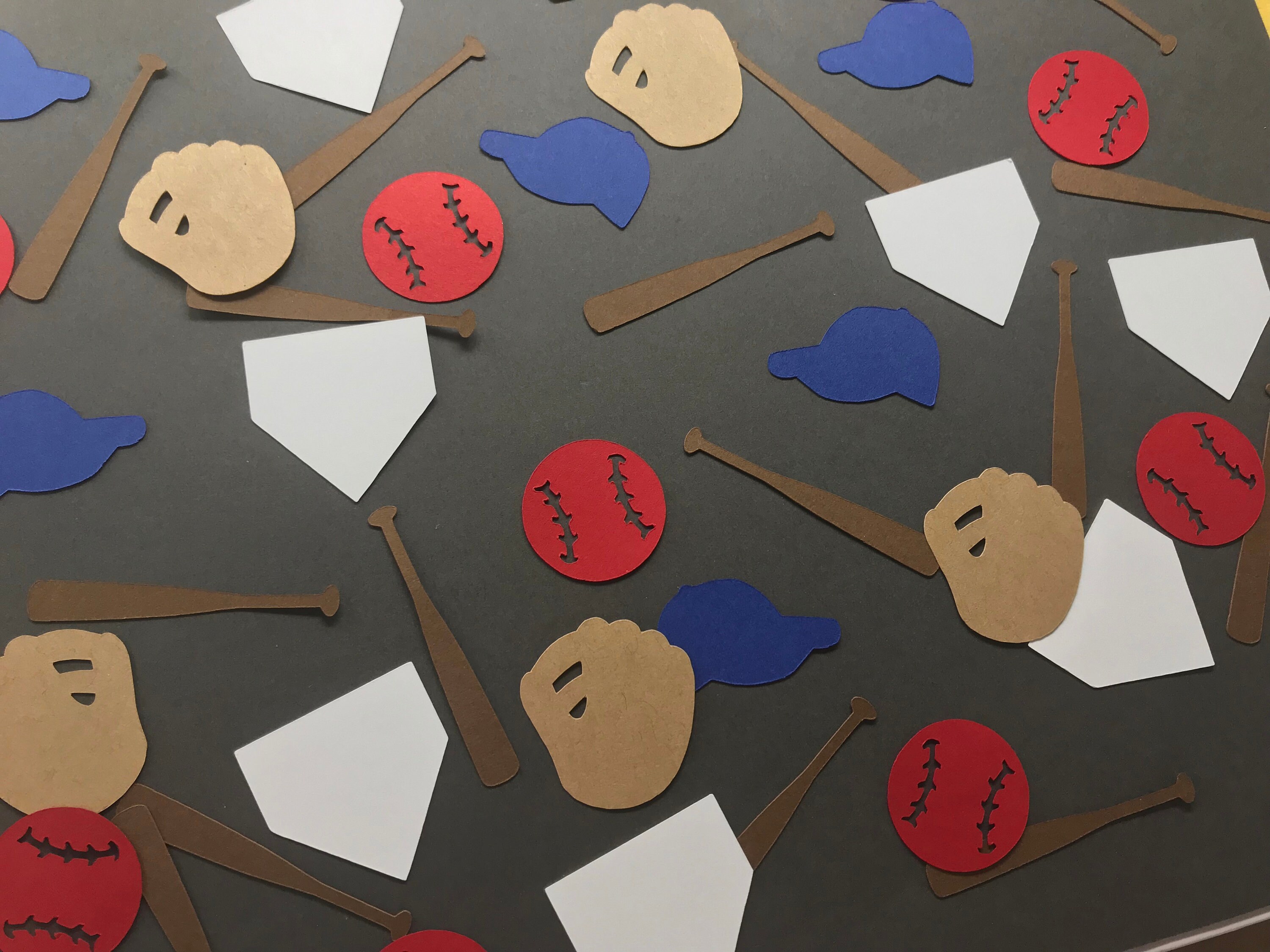 Baseball Confetti - Baseball Birthday Decor - Little Boy Birthday Decor ...