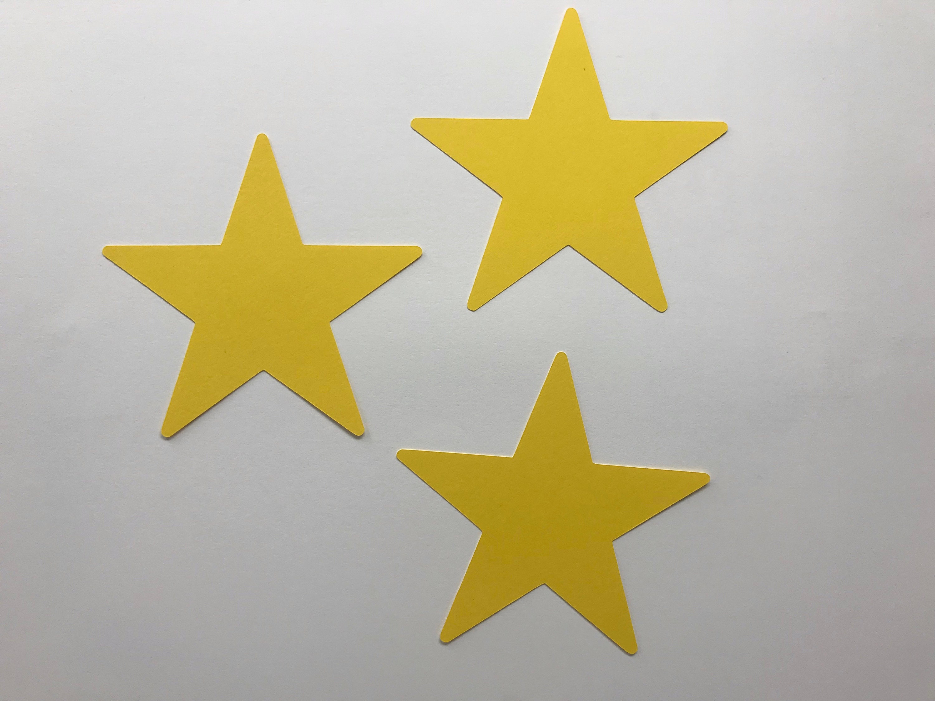 Yellow Star Die Cuts Star Decorations Twinkle Twinkle | Etsy