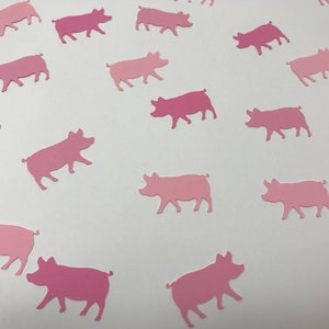Pink Pig Confetti - Pig Decorations - Pig Birthday Party - Farm ...