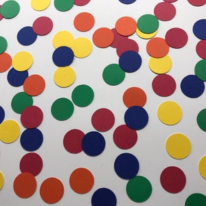 Primary Color Confetti - Rainbow Colors Confetti - Rainbow Baby Shower ...