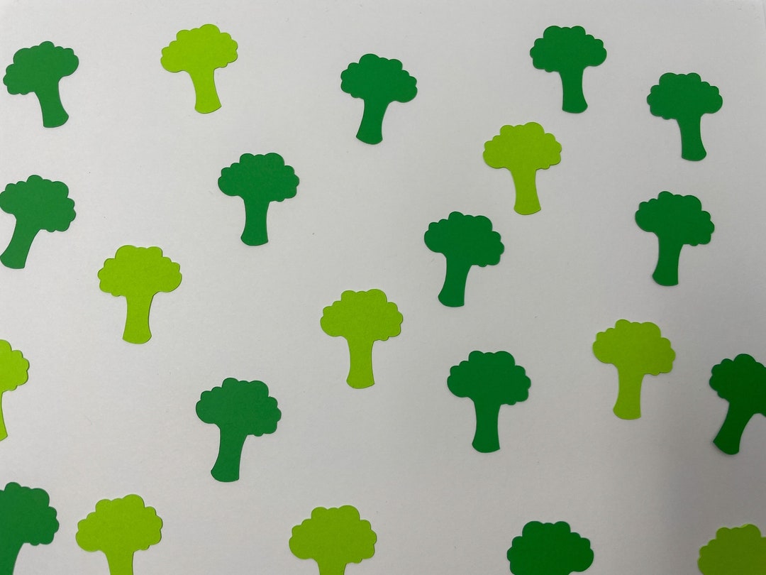 Green Broccoli Confetti - Veggie Confetti - Vegetable Confetti - Garden ...