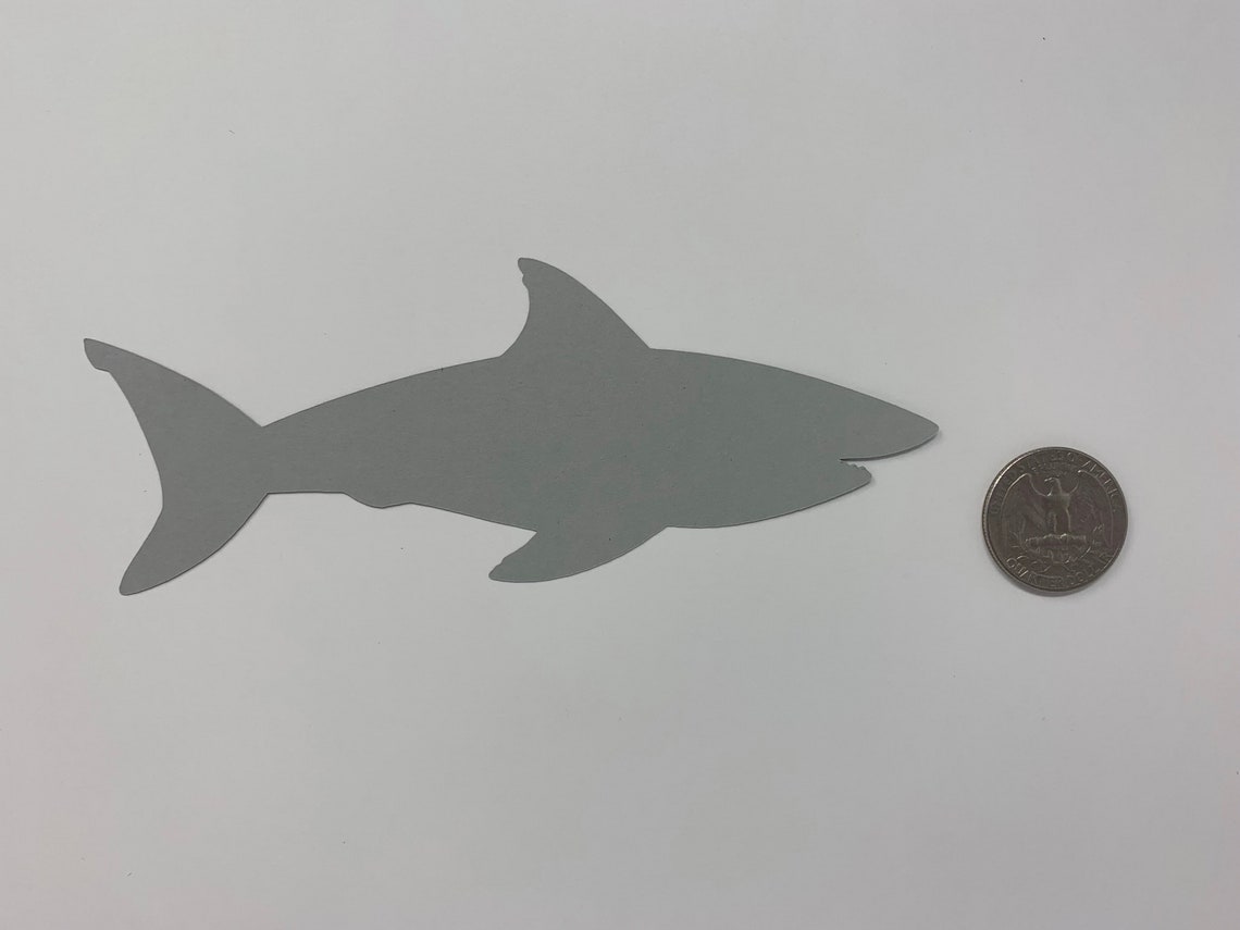 Shark Die Cuts Shark Party Supplies Shark Cut Outs - Etsy