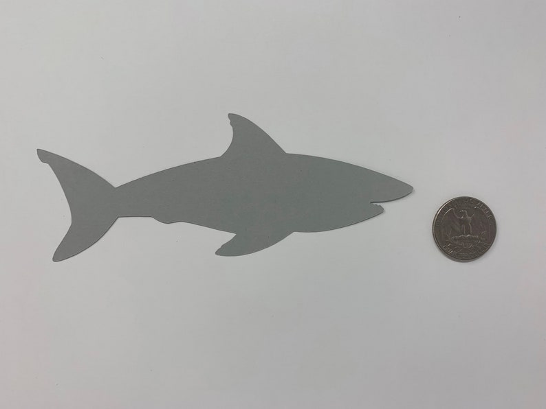 Shark Die Cuts Shark Party Supplies Shark Cut Outs | Etsy
