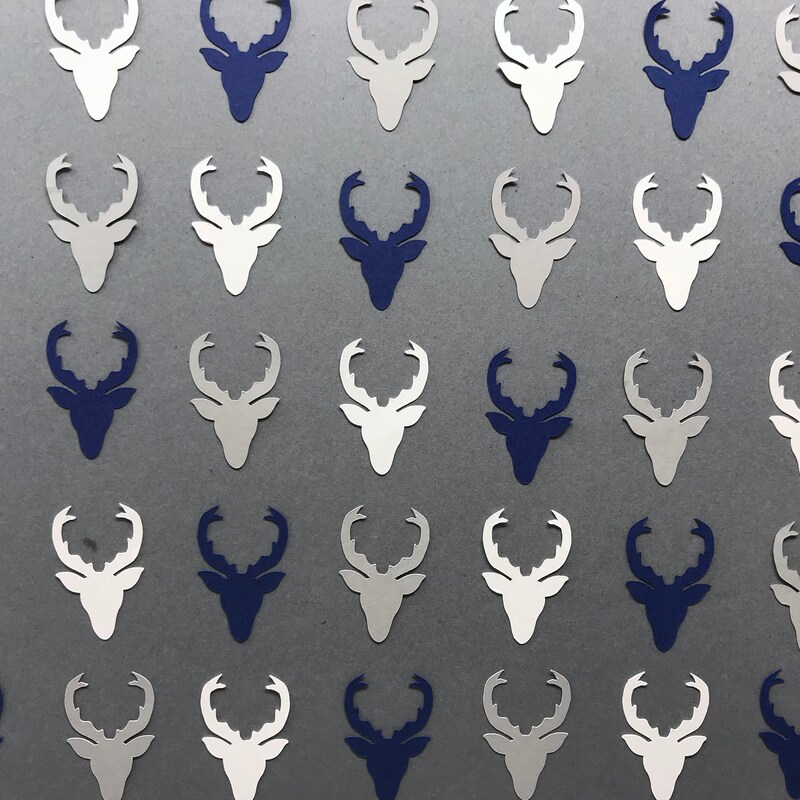 Gray Deer Head - Etsy