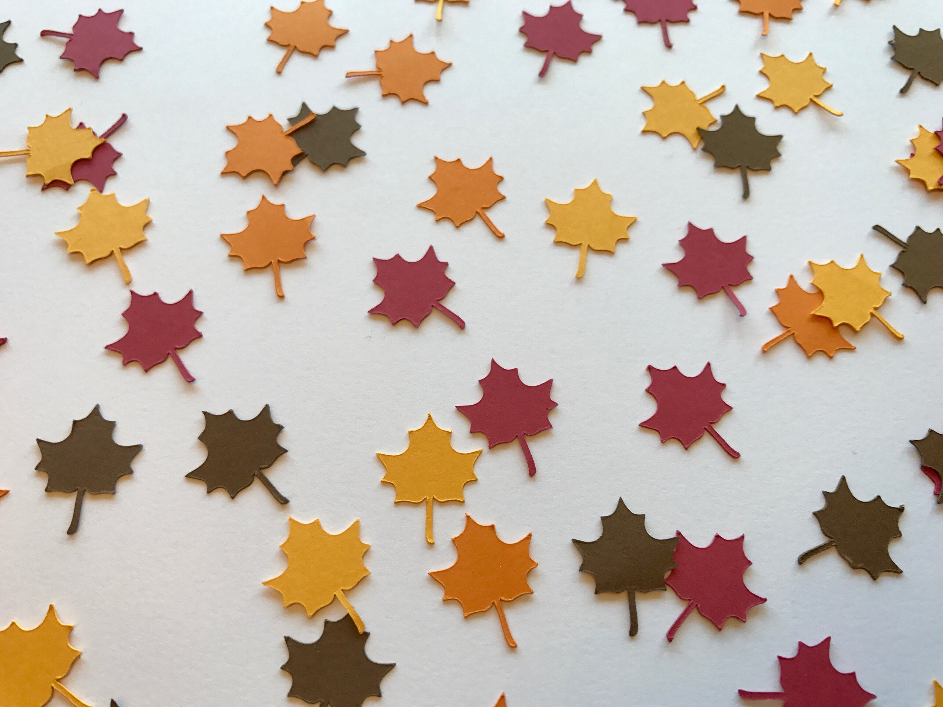 Leaf Confetti Fall Confetti Fall Party Decor Fall in | Etsy