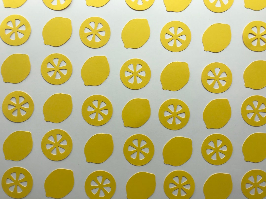 Lemon Confetti - Lemonade Confetti - Fruit Confetti - Lemon Party Decor ...