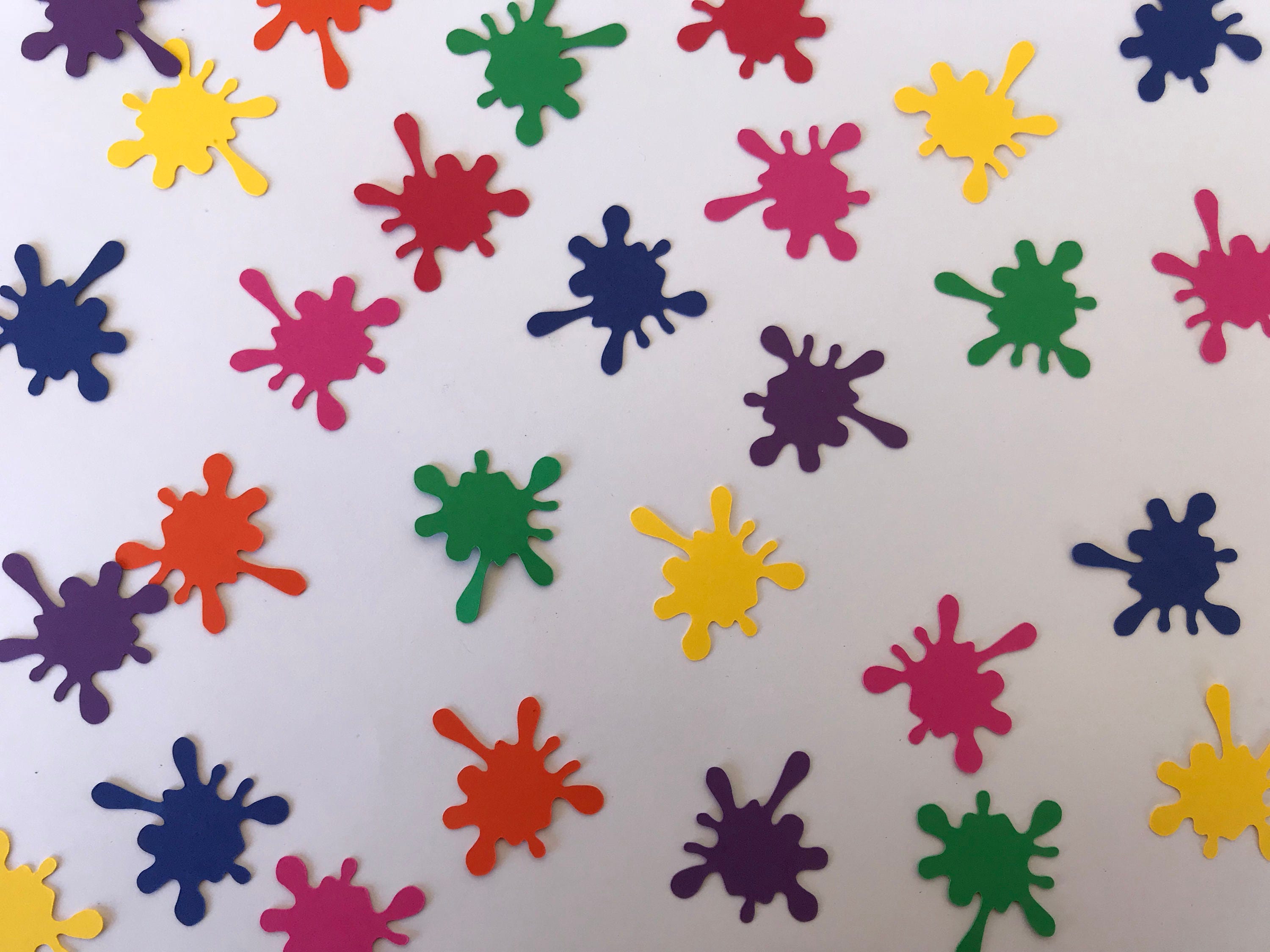 Paint Splatter Confetti Paint Confetti Art Party Decor - Etsy Ireland