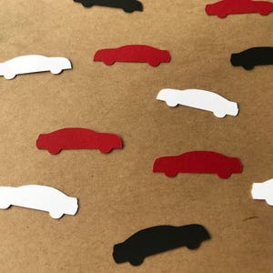 Red, Black, and White Car Confetti - Racing Car Birthday Party - Boy ...