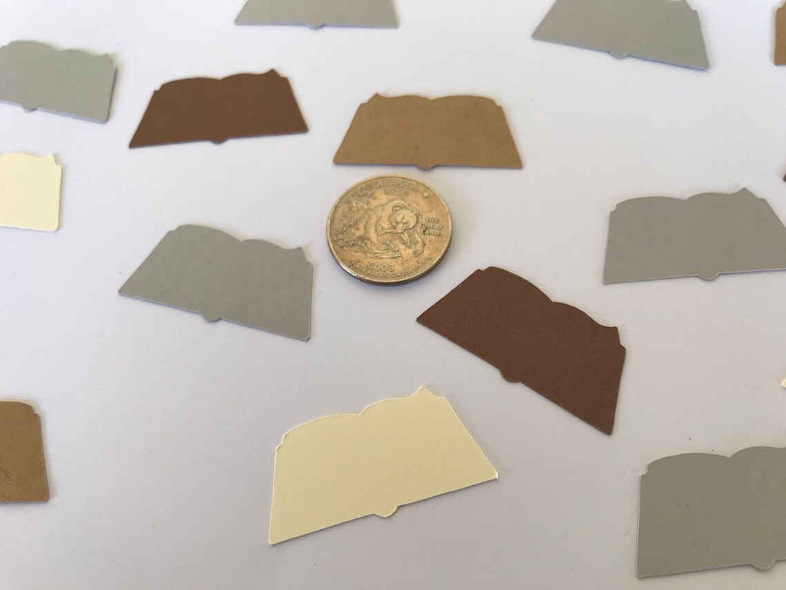 Book Confetti Open Book Confetti Reading Confetti Book - Etsy