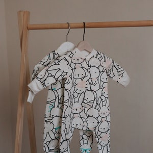 Bunny Onesie® - White Footed Overall - Rabbit Sleepsuits - Bunny ...