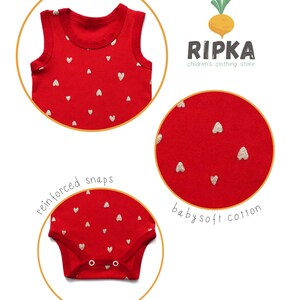 Red Onesie®- Baby Onepiece - Red Baby One-piece - Red Baby Bodysuits ...