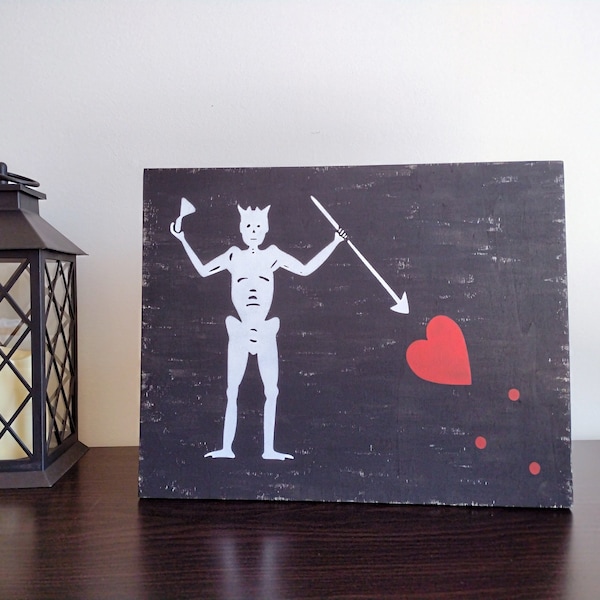 Wood Blackbeard Flag - Etsy