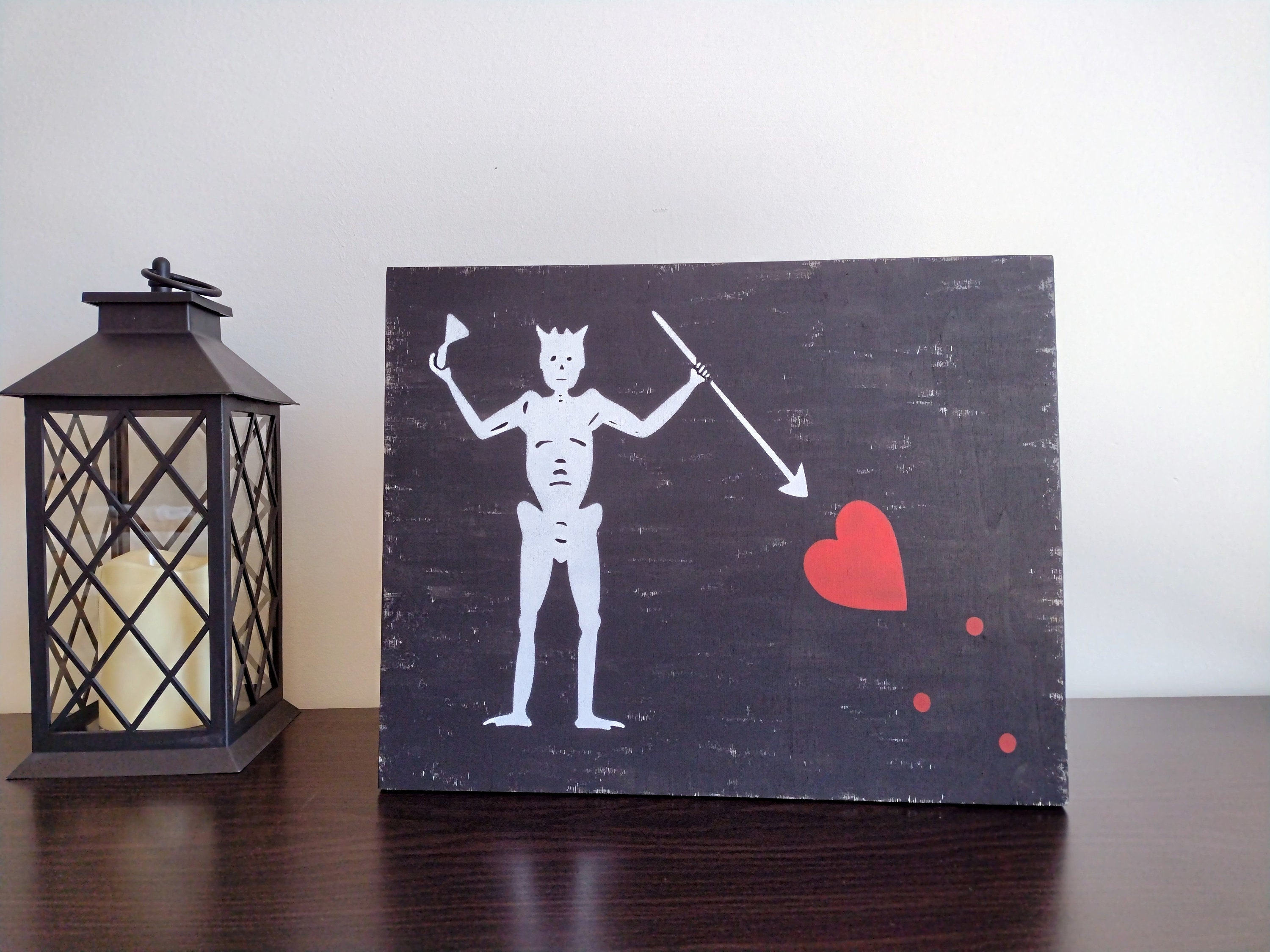 Blackbeard Flag Wood Sign Blackbeard Flag Blackbeard Pirate Pirate ...