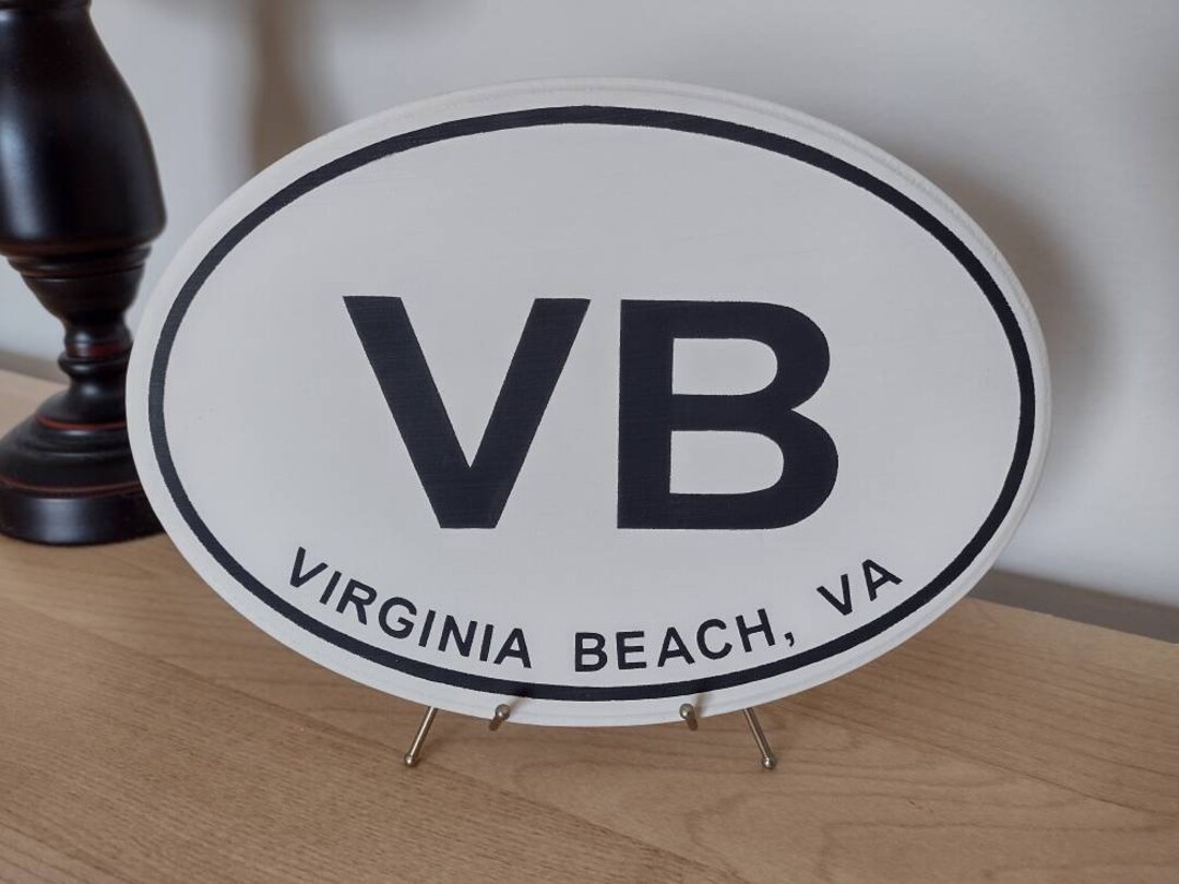 Virginia Beach Wood Oval - VB Sign - Virginia Sign - Virginia Beach ...