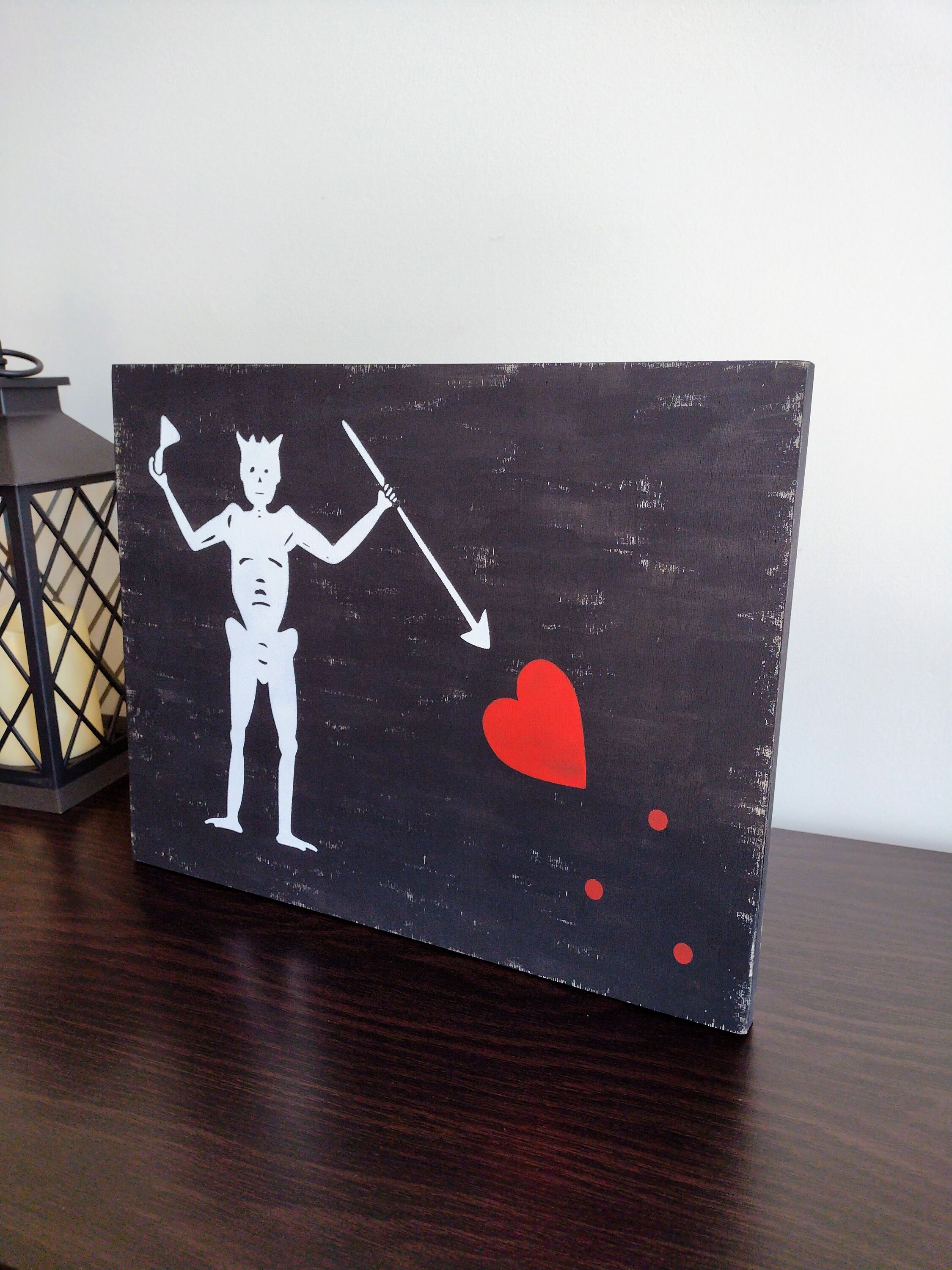 Blackbeard Flag Wood Sign Blackbeard Flag Blackbeard Pirate Pirate ...