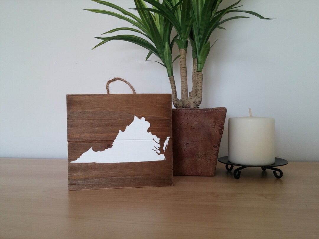 Virginia Wood Pallet Sign - Virginia State Sign - Wood Sign - VA Sign ...