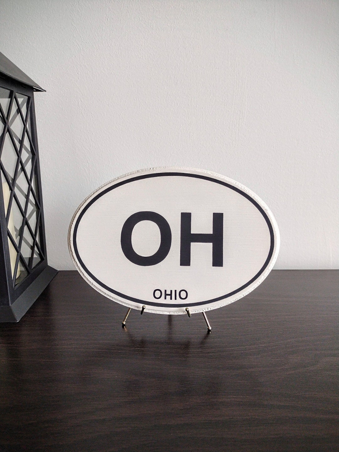 Ohio Wood Oval Sign - OH Wooden Sign - Columbus Ohio - Cleveland ...