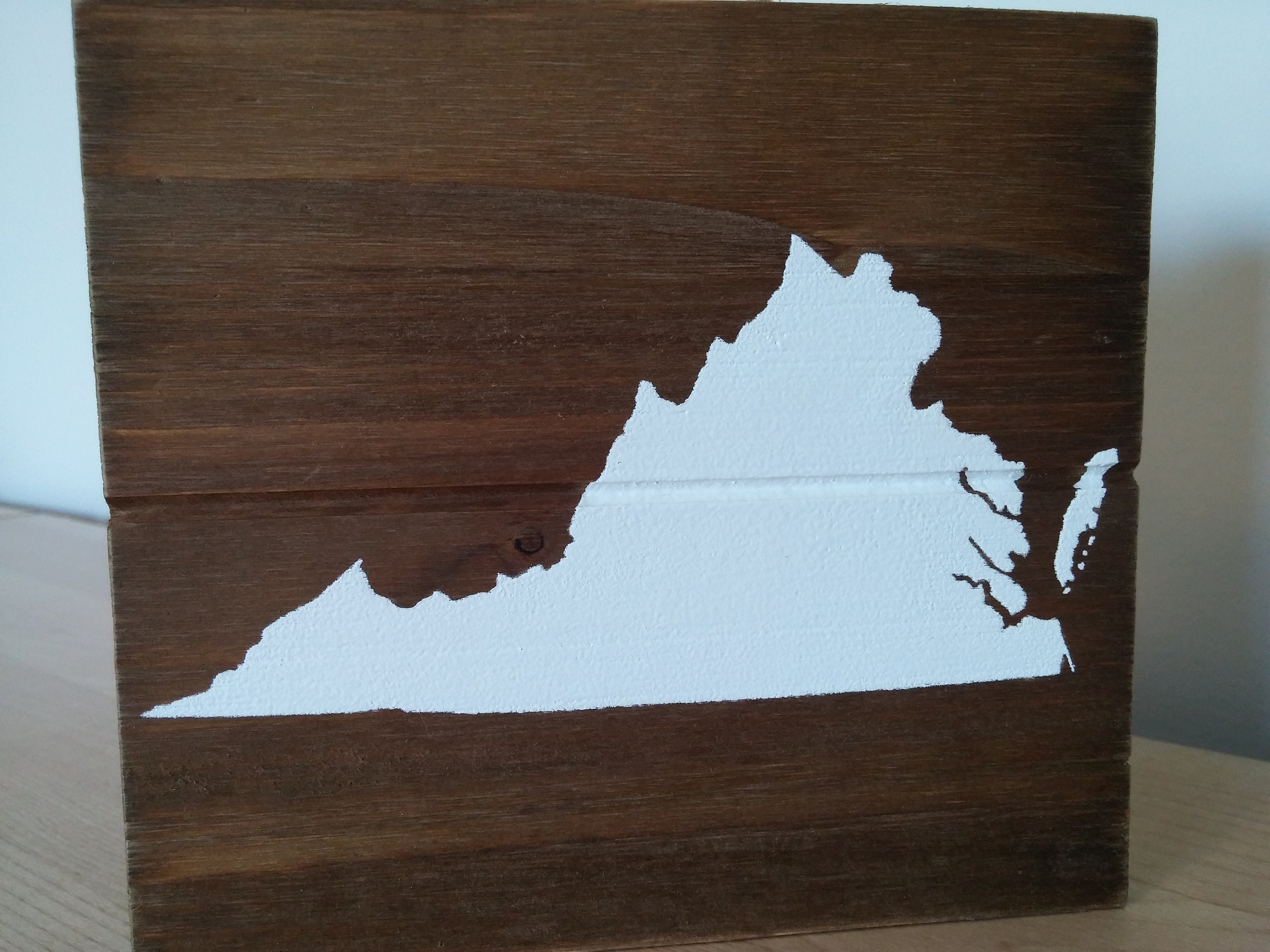 Virginia Wood Pallet Sign Virginia State Sign Wood Sign VA Sign Pallet ...