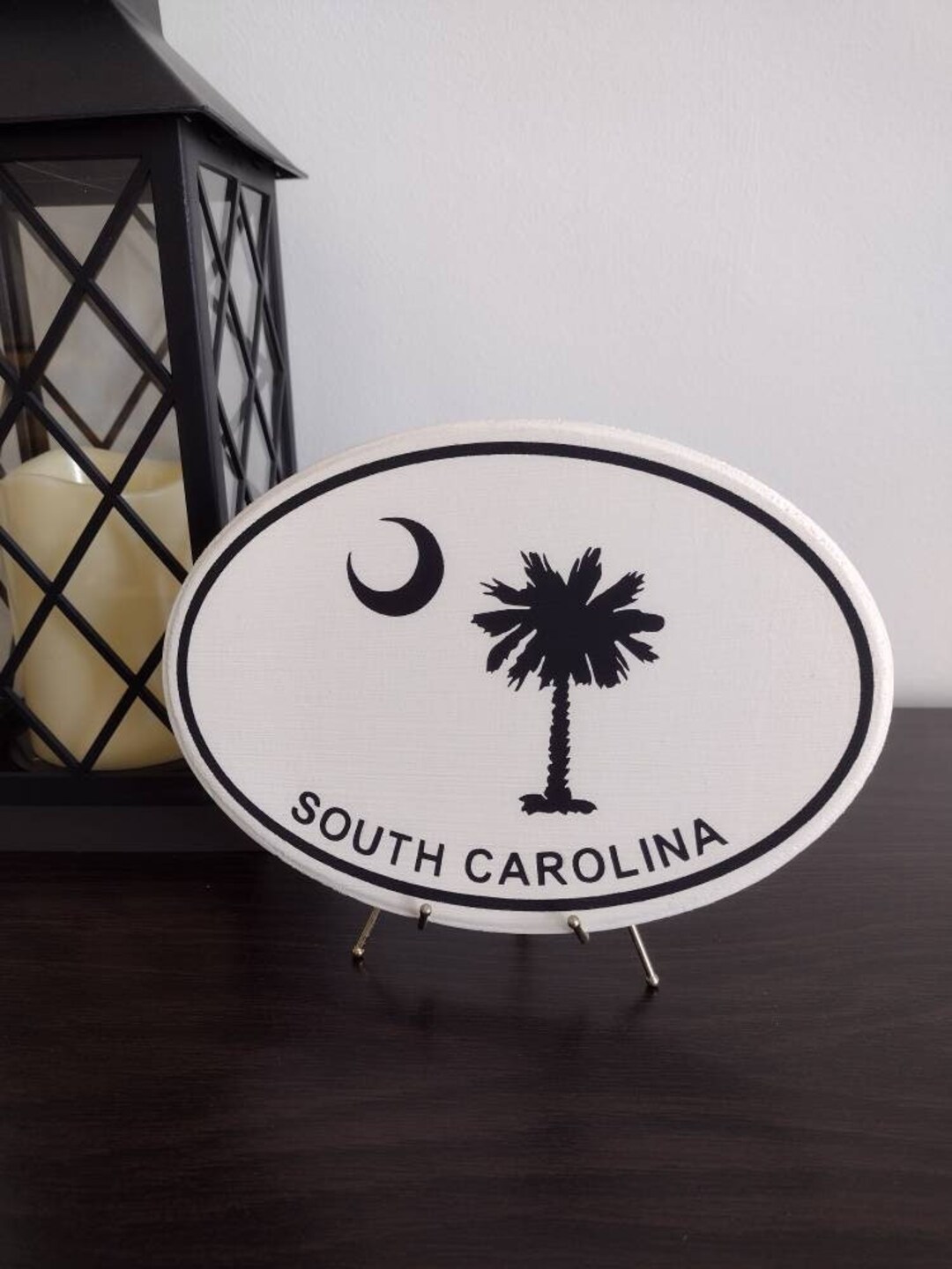South Carolina Wood Oval Sign - South Carolina Decor - SC Flag Sign ...