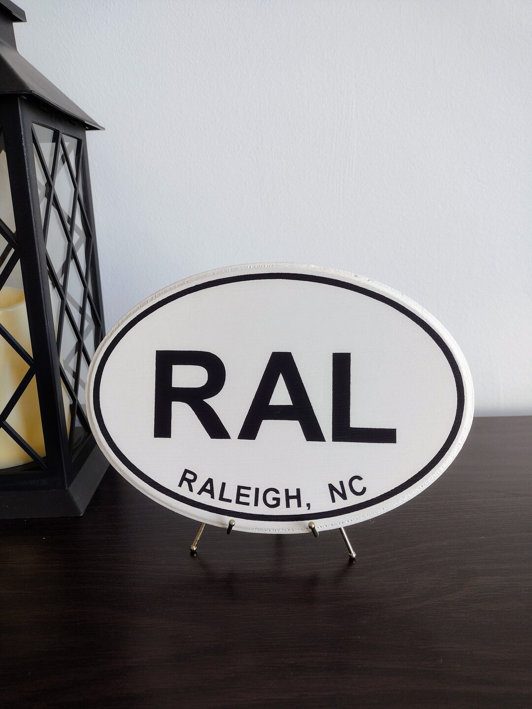 Raleigh NC Wood Oval Sign Raleigh Sign NC Sign North Carolina Sign NC ...