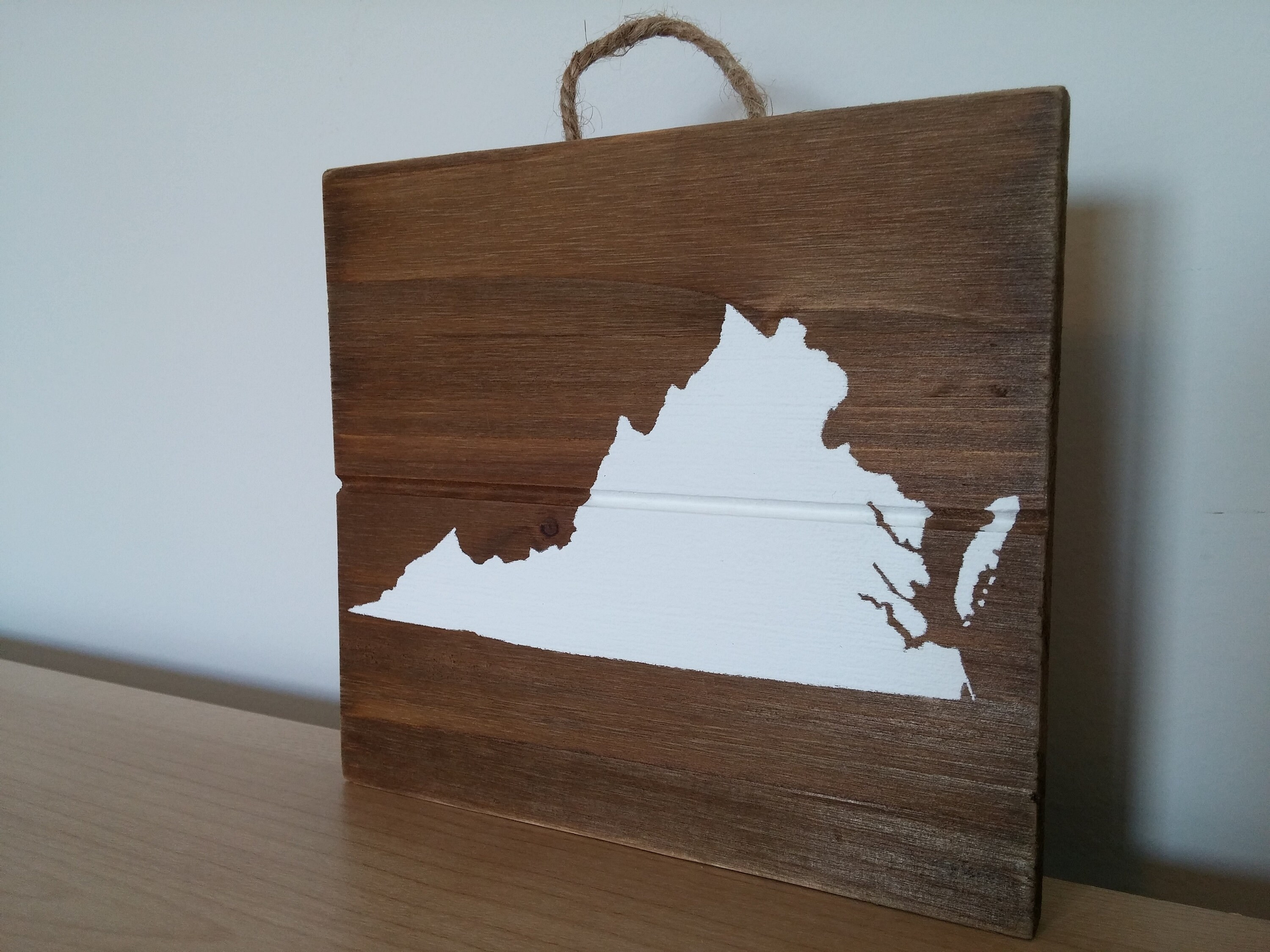 Virginia Wood Pallet Sign Virginia State Sign Wood Sign VA Sign Pallet ...
