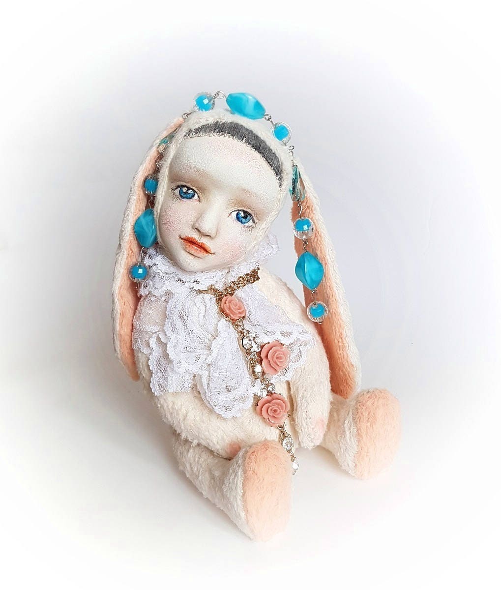 Teddy Doll Art Teddy Bunny Artist Doll OOAK Fantasy Doll - Etsy