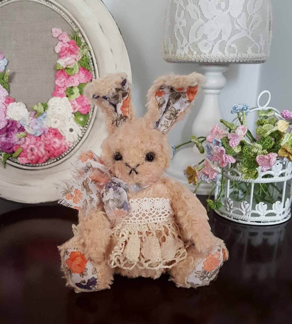 OOAK Teddy Bunny Interior Toy Teddy Rabbit Artist Teddy Bunny - Etsy