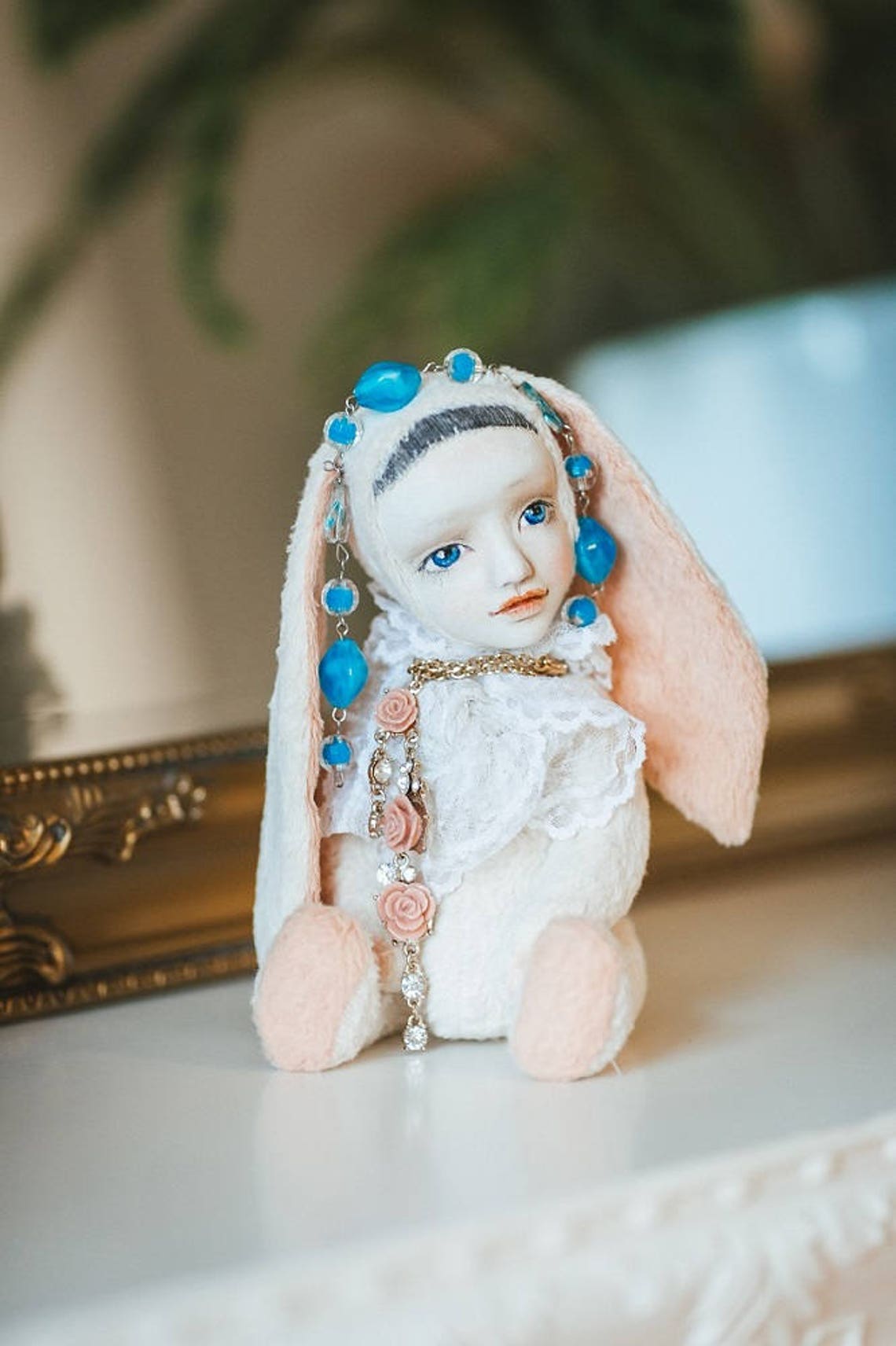 Teddy Doll Art Teddy Bunny Artist Doll OOAK Fantasy Doll - Etsy