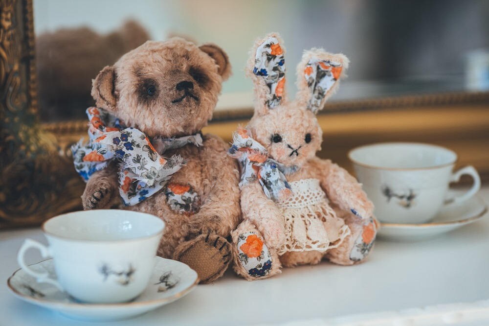 OOAK Teddy Bunny Interior Toy Teddy Rabbit Artist Teddy Bunny ...