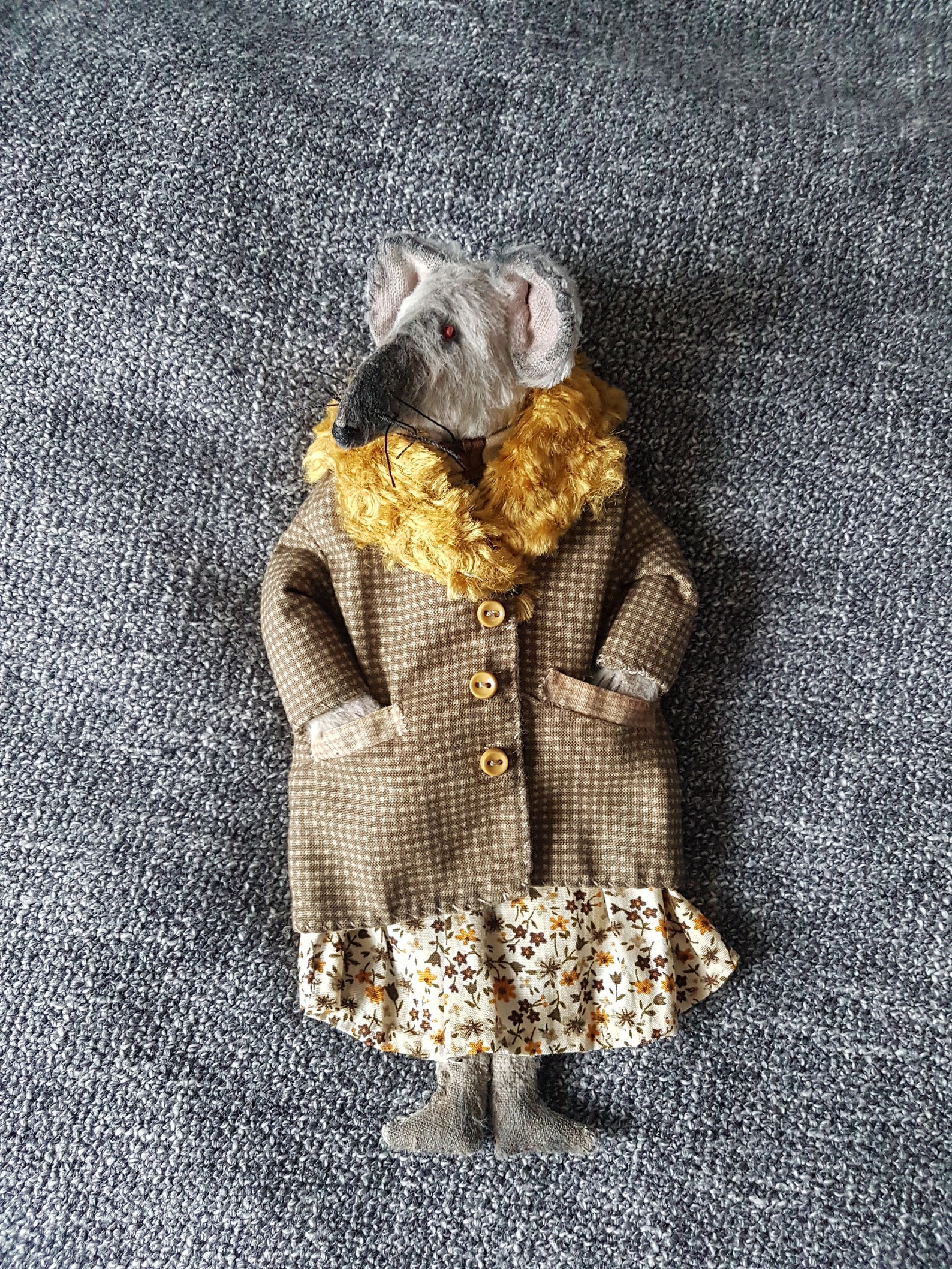 Textile Mice in Dresses and Coats Artistic Rats Cute Toys - Etsy