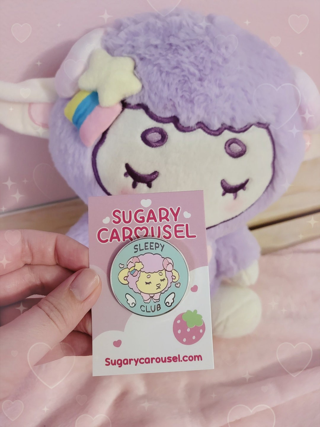 Sleepy Club Silver Enamel Pin Lamb Disability Pride Pin Chronic Fatigue ...