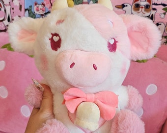 Sunshine the Lemon Cow Plush Kawaii Gift for Kids Cottagecore Stuffed ...