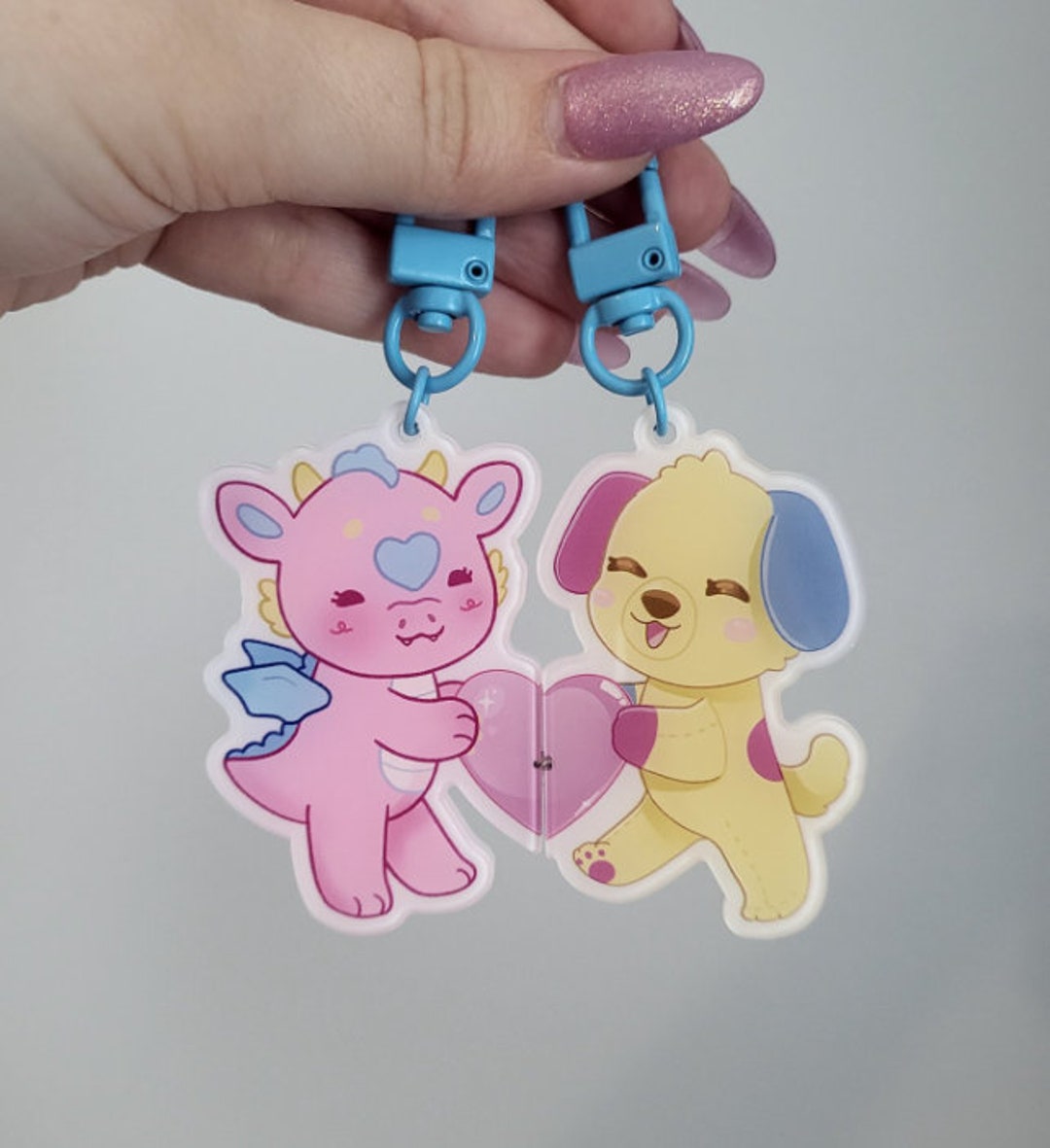 Best Friends Dreampuff and Sprinkle Magnet Keychain for Bffs Gift - Etsy