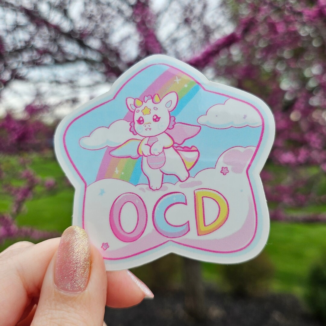 OCD Dragon Sticker Kawaii Disability Representation Sticker - Etsy