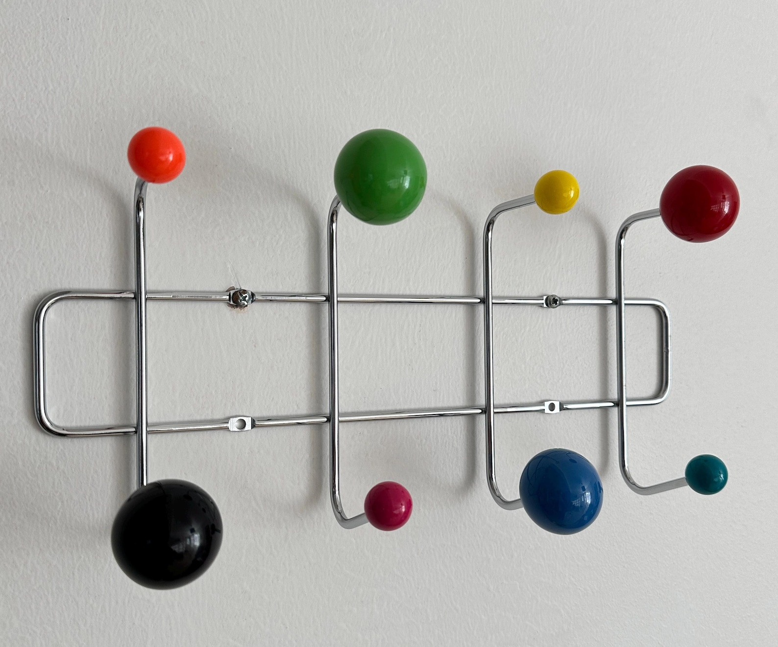 Sputnik Vintage Style Coat Hook / Rack - Metal With Atomic Coloured ...
