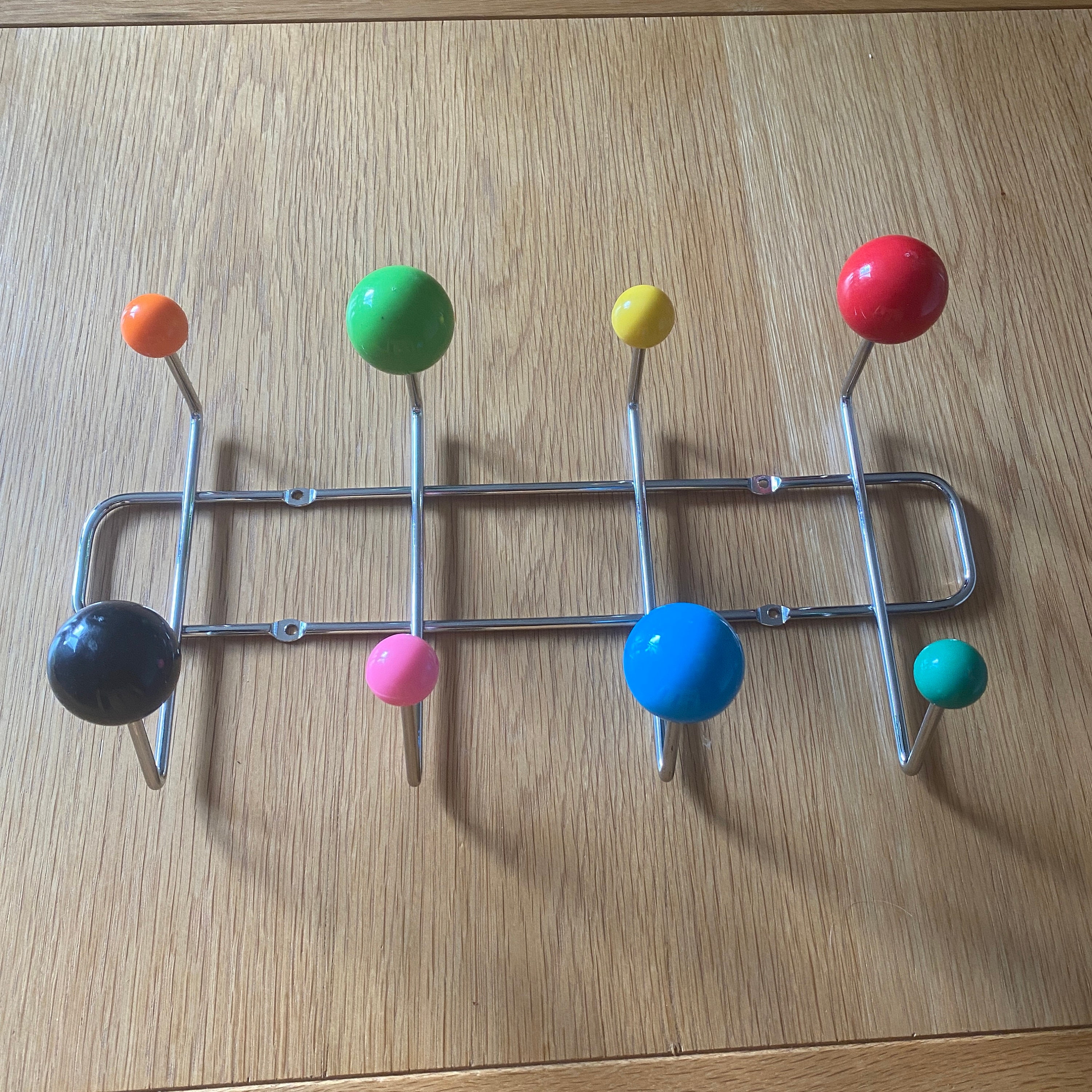 Sputnik Vintage Style Coat Hook / Rack - Metal With Atomic Coloured ...