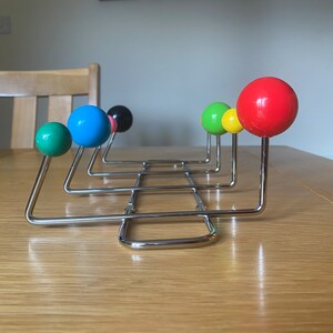 Sputnik Vintage Style Coat Hook / Rack Metal With Atomic Coloured Balls ...