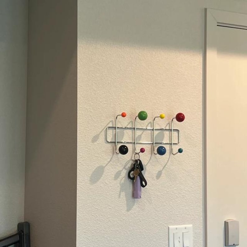 Sputnik Vintage Style Coat Hook / Rack - Metal With Atomic Coloured ...